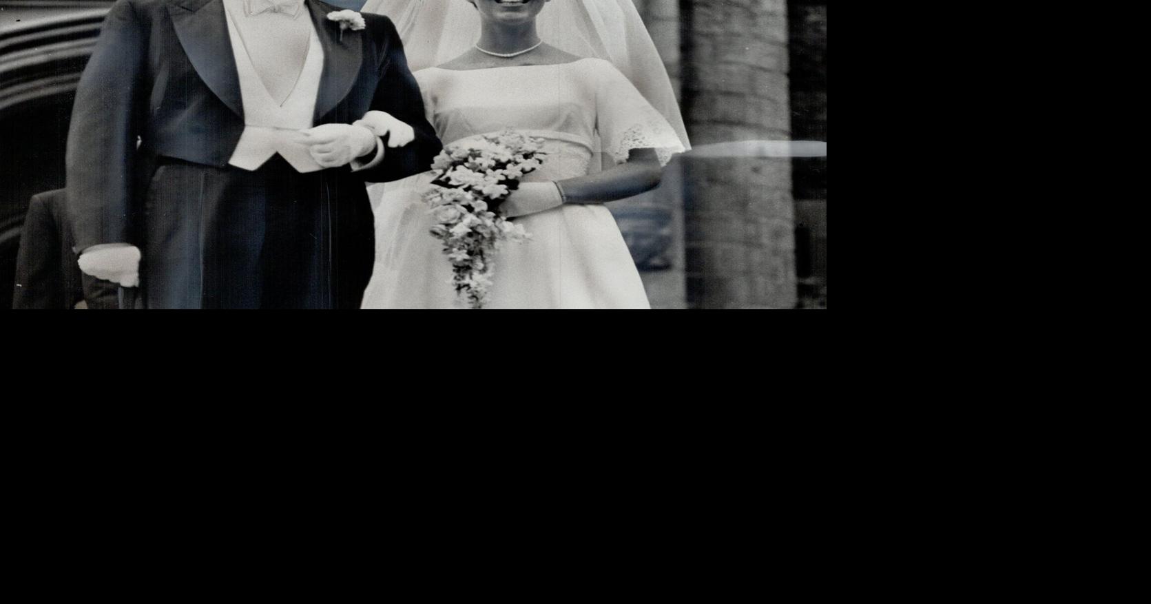 ‘Duke of Kent’ Darcy and bride Joyce were always arm-in-arm