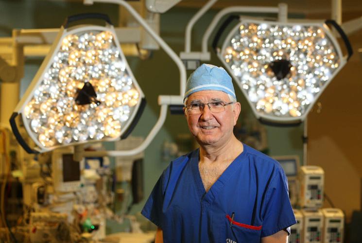 Heart surgeons, though different ages, share the same commitment