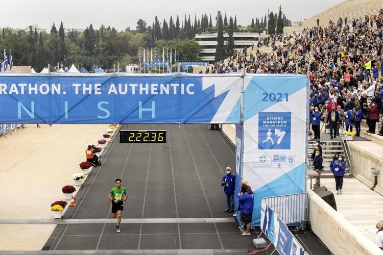 Greece’s Gelaouzos wins first post-pandemic Athens Marathon