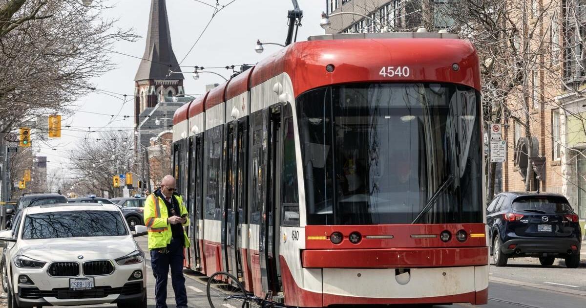 Cyclist seriously injured after being hit by TTC streetcar