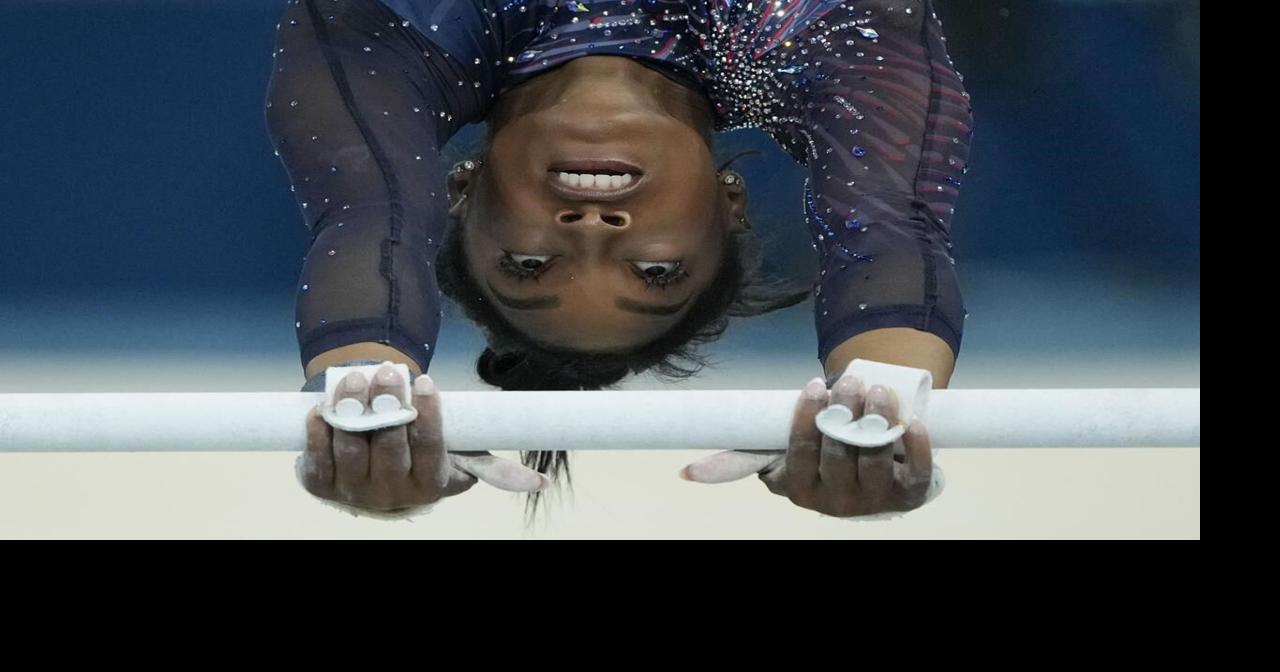 Simone Biles submits an original skill on uneven bars ahead of Paris ...