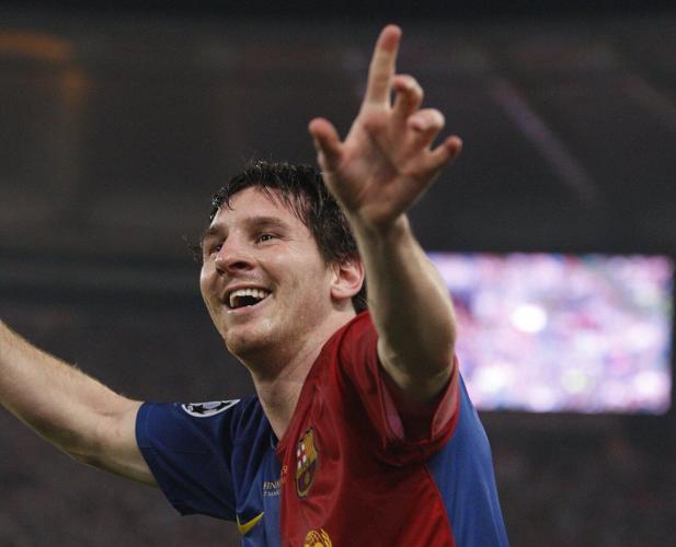 Messi's favorite goal, a header for Barcelona in 2009 Champions League ...
