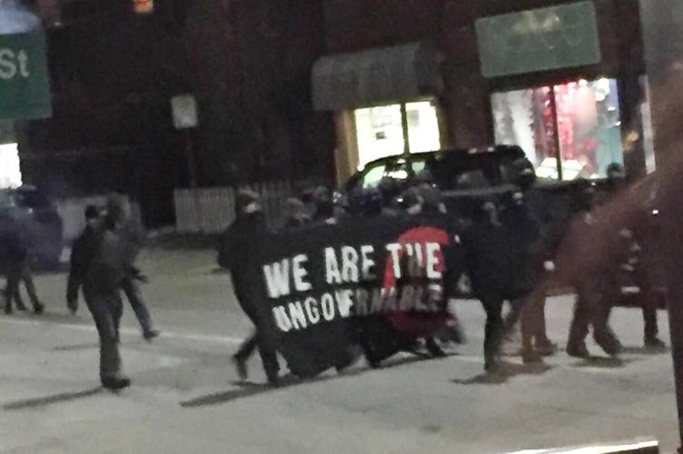 Mob dressed in black damages vehicles, smashes storefronts on Hamilton ...