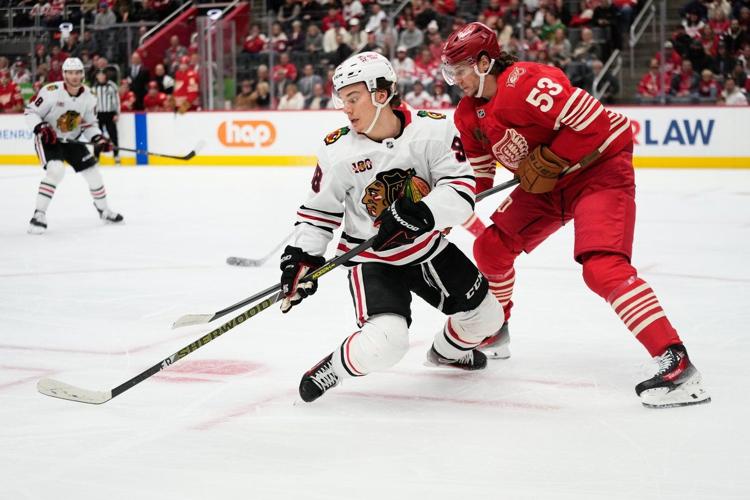 Connor Bedard scores, gets 2 assists to lead Blackhawks over Red Wings 5-1