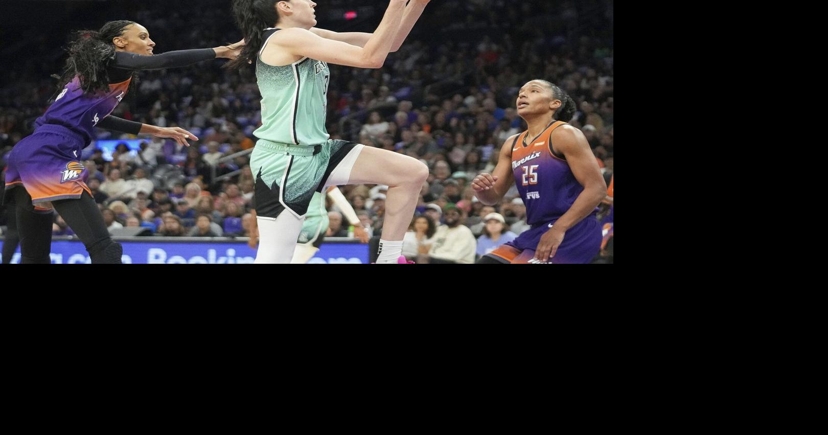 Liberty's Breanna Stewart questionable for Game 2 after injuring left knee in playoff opener