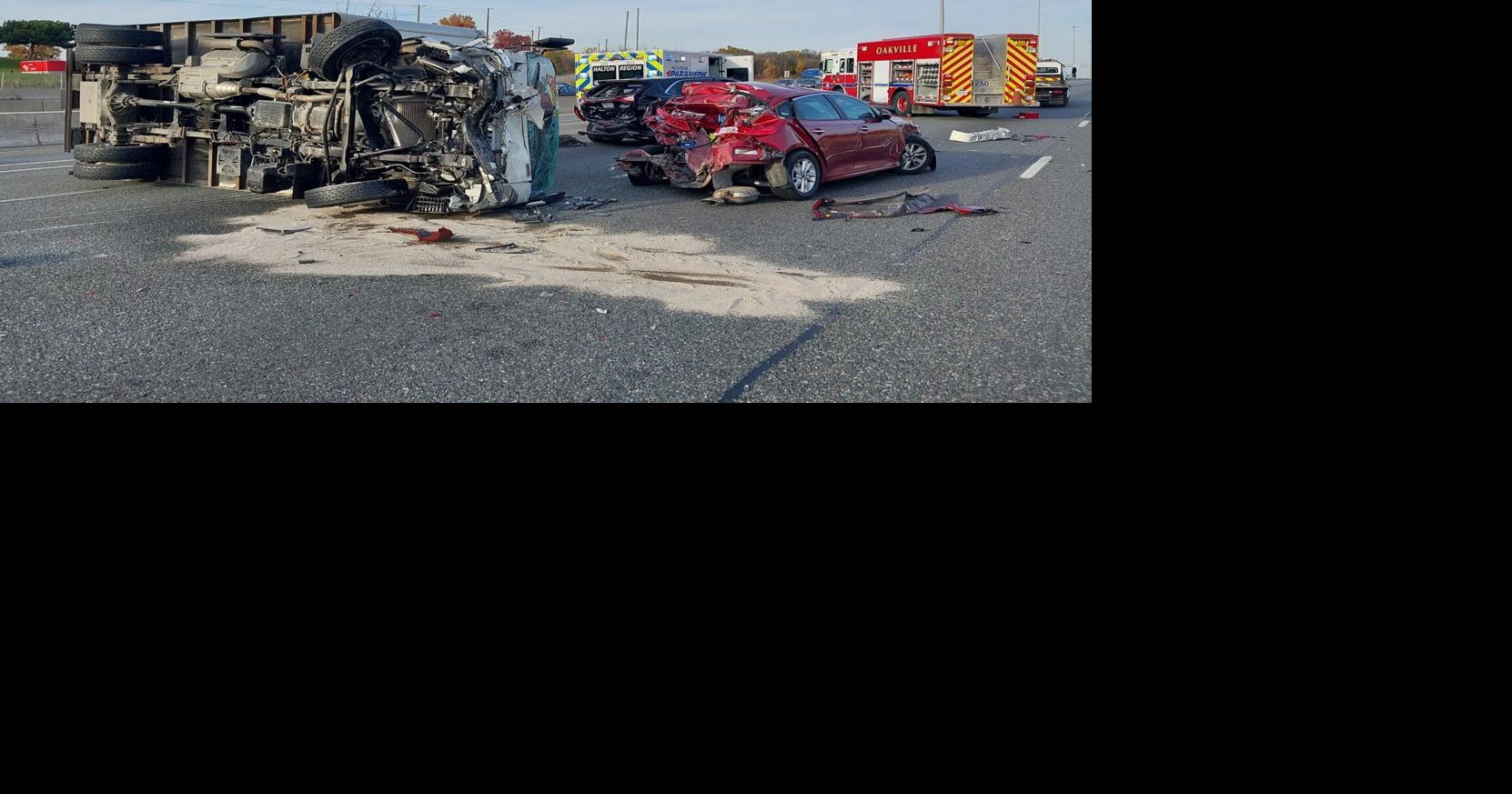 Multi-vehicle crash during afternoon rush shuts down QEW