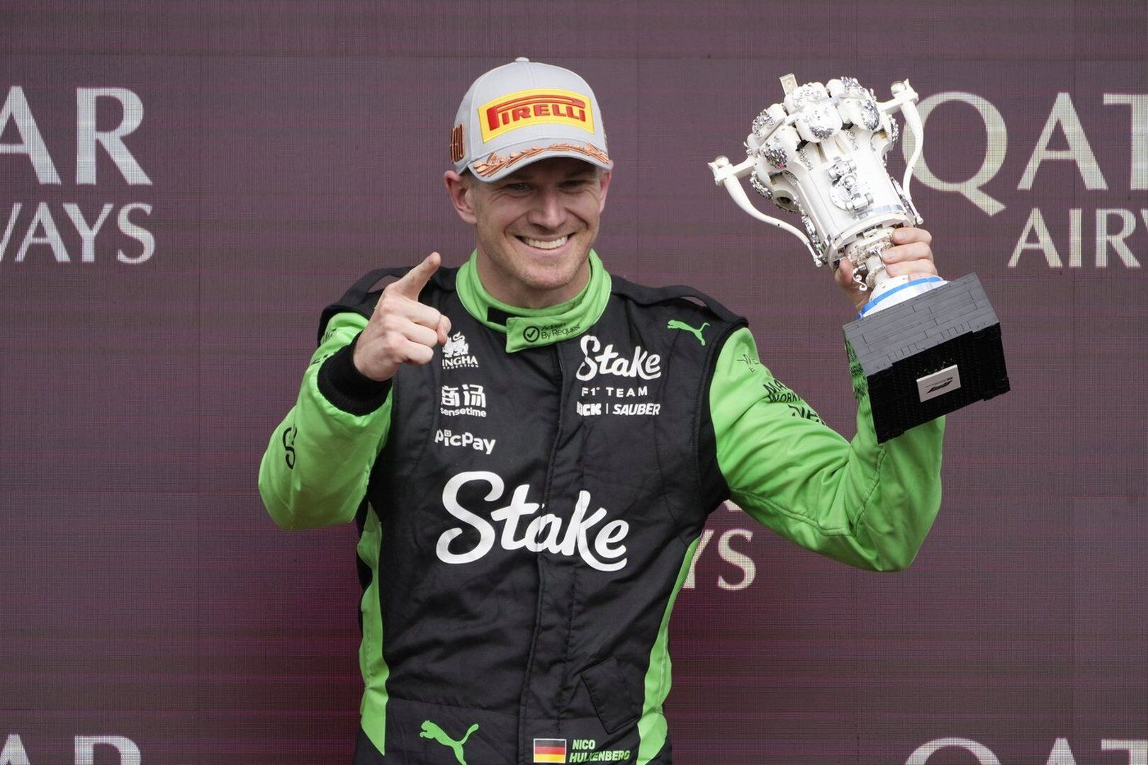 Hülkenberg's long wait ends with Lego trophy after first podium finish ...