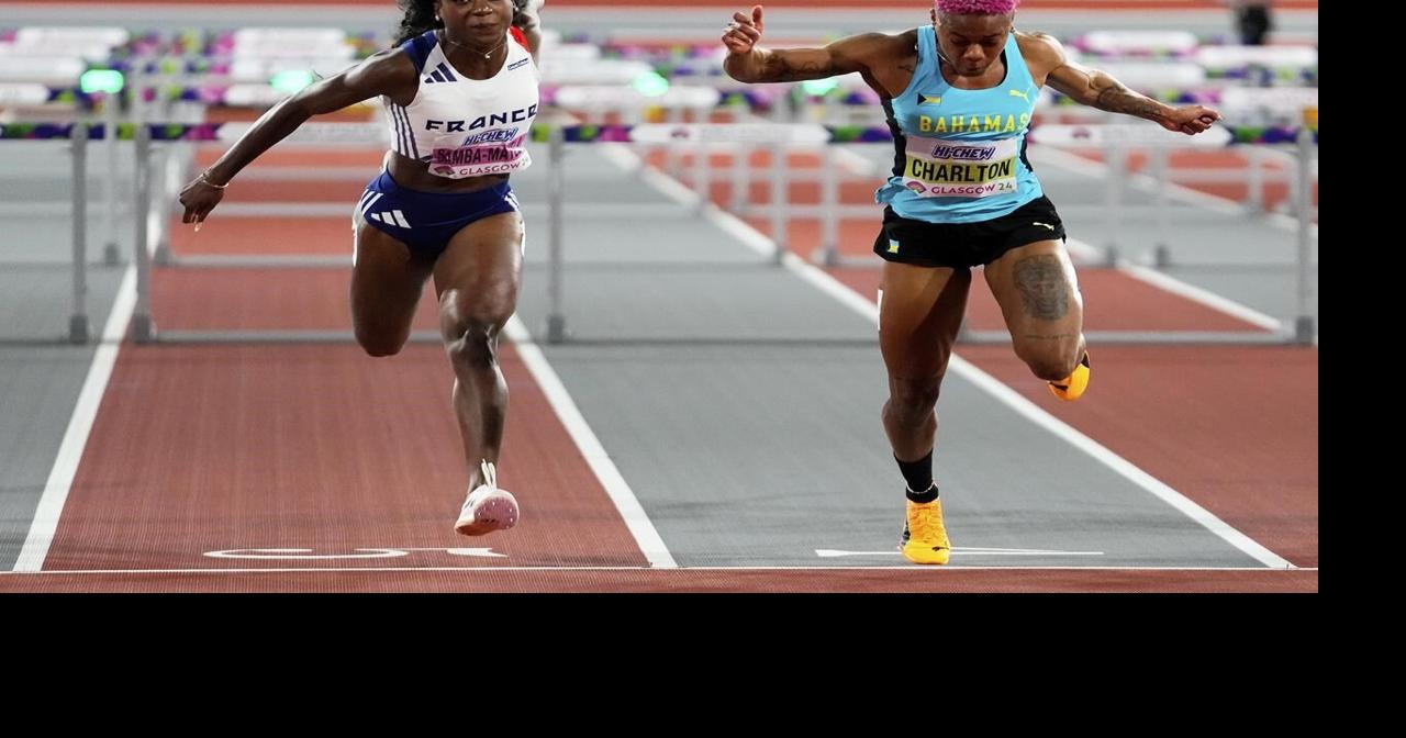 Devynne Charlton breaks her own world record in 60-metre hurdles at indoor worlds