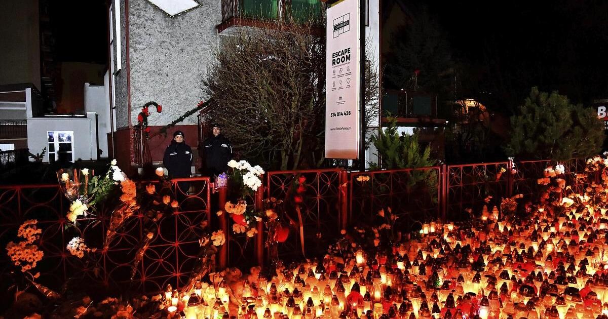 Five victims of Poland escape room fire laid to rest together