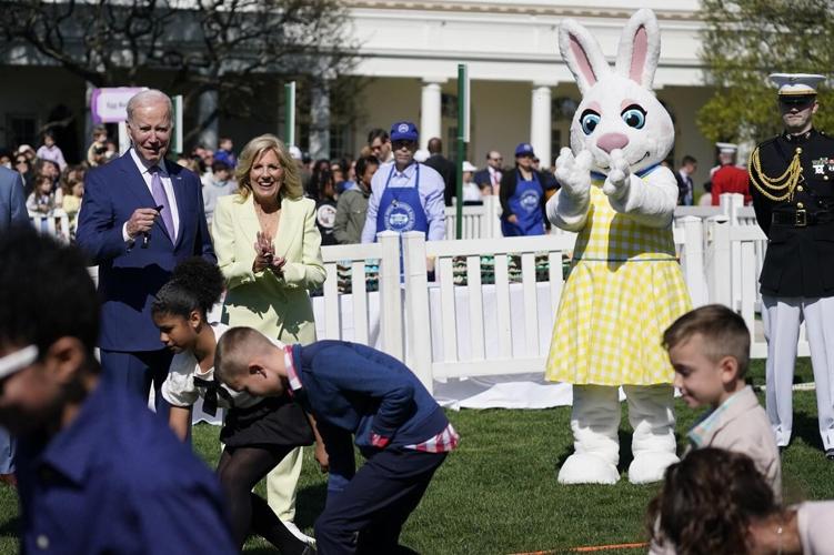 U.S. President Joe Biden kicks off Easter egg roll with talk of ...