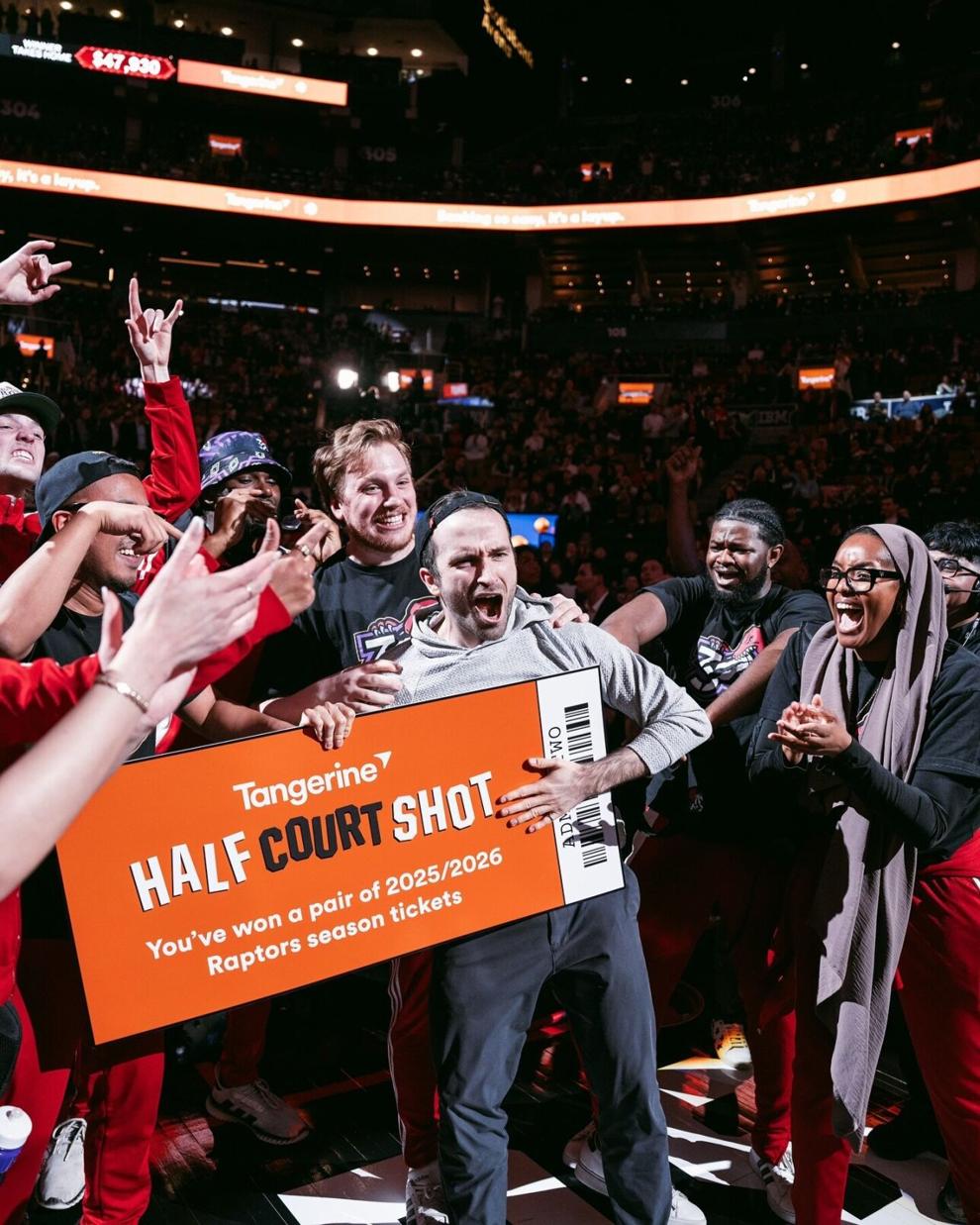Raptors’ fan wins season tickets during Wednesday’s game