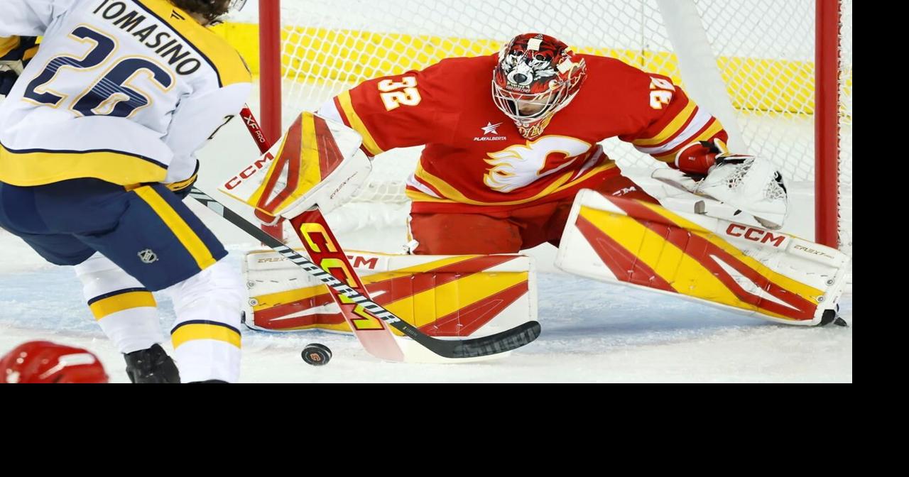 Miromanov and Coleman score, Wolf earns shutout as Flames blank Predators 2-0