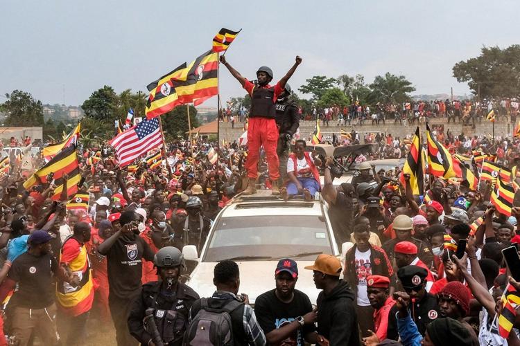 Photos show opposition leader Bobi Wine campaigning ahead of Uganda's ...