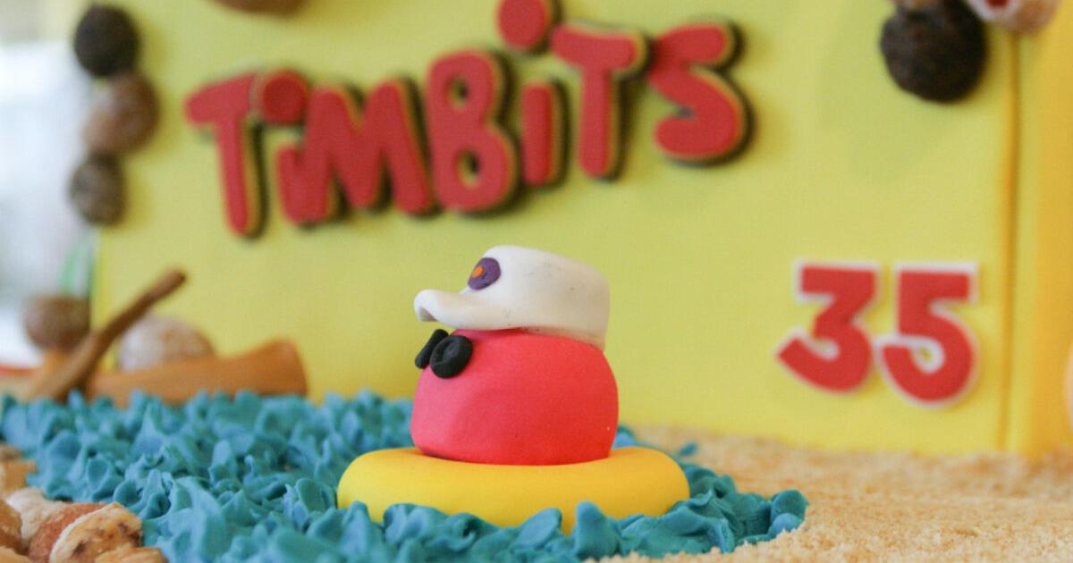 No birthday cake too small when the tiny Timbit turns 35