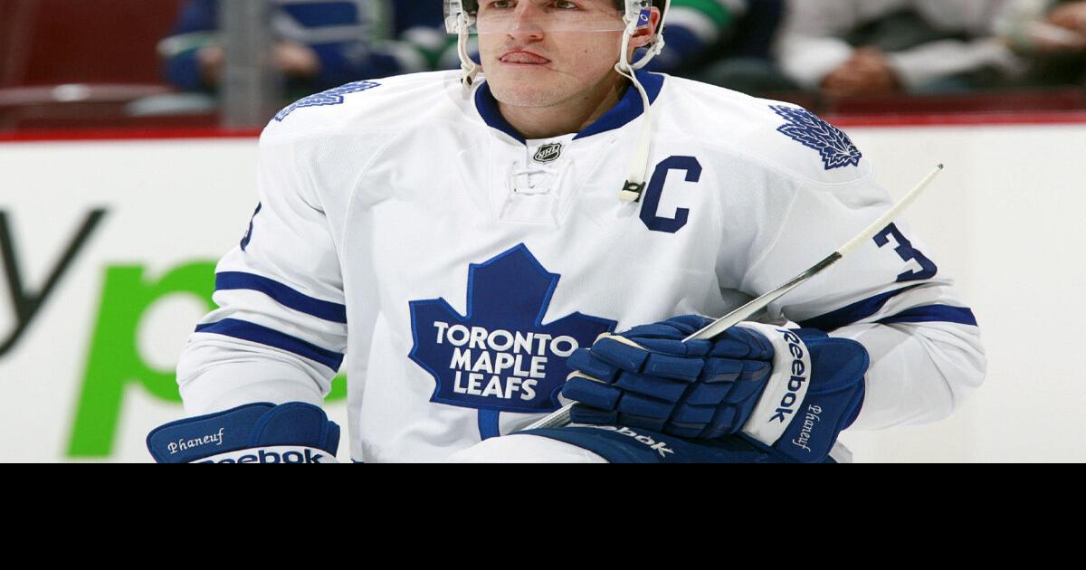 Toronto Maple Leafs captain Dion Phaneuf looks on the bright side