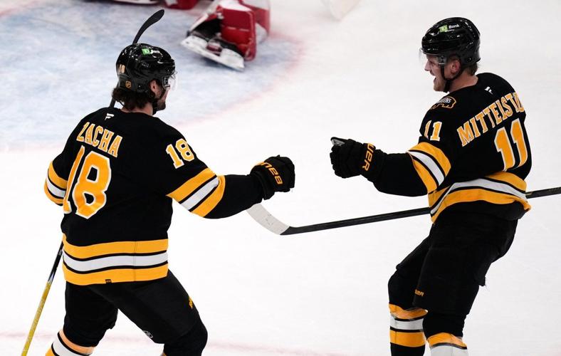 Swayman stops 24 shots for 1st shutout of season as Bruins beat Red ...