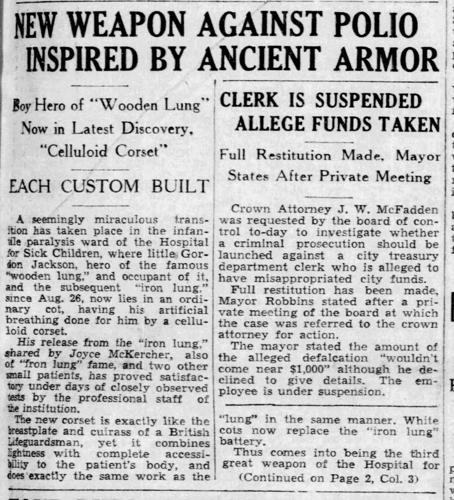 From our archives: Celebrating 150 years of SickKids — 'New weapon ...