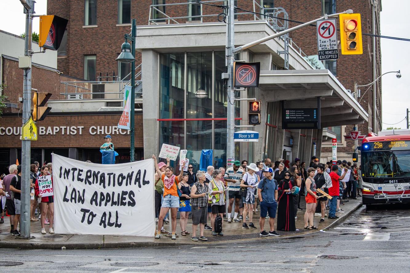 Pro-Palestinian rallies draw hundreds along Bloor-Danforth