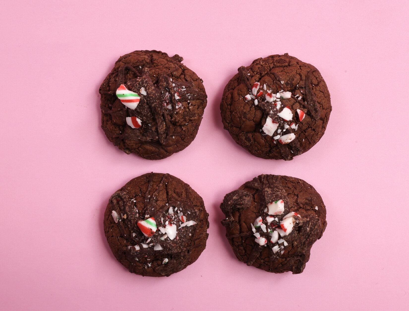 Your new holiday favourite: Double chocolate peppermint crunch cookies