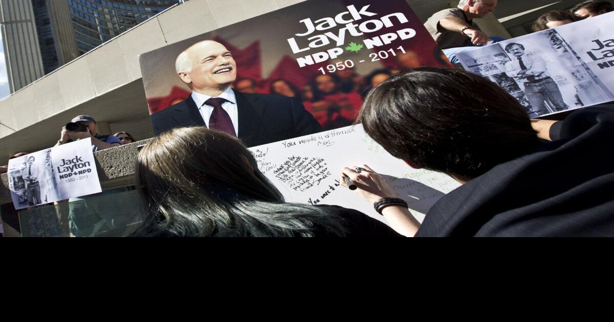 Jack Layton to lie in state in Ottawa and Toronto