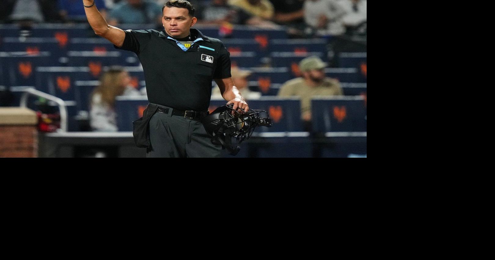 Only 2 umpires were on the field at the start of the Padres-Rangers game