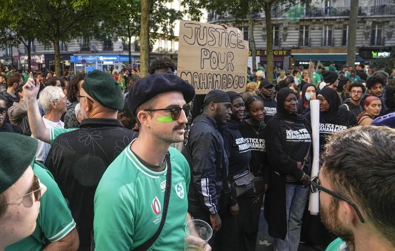 French activists protest racism and police brutality while officers are ...