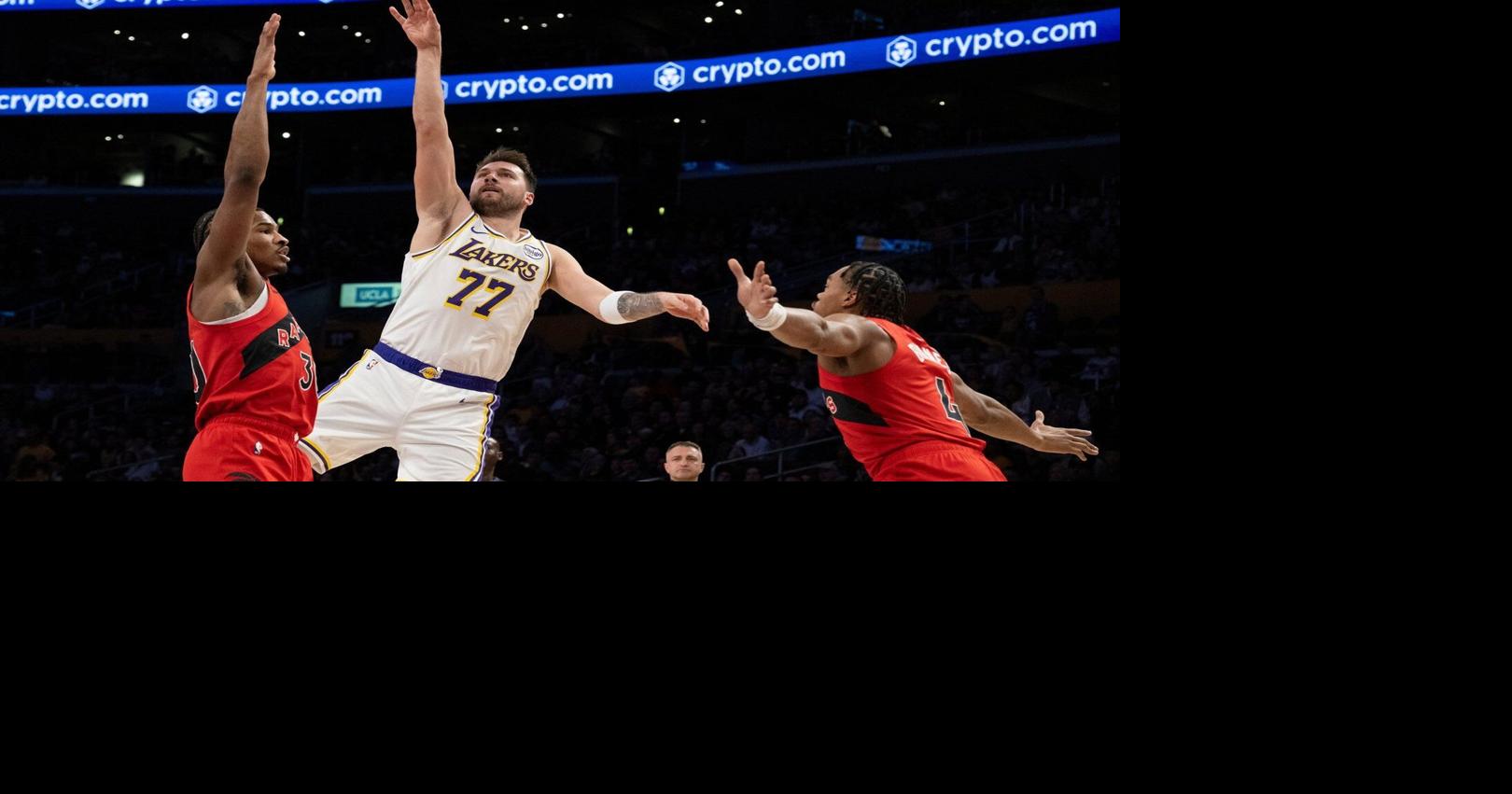 Luka, LeBron get Lakers back into form in 110-93 victory over Raptors