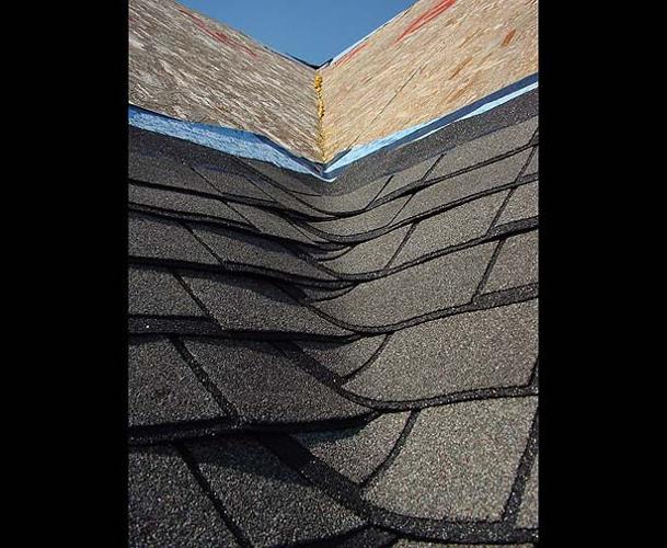 Open valley on roof works well