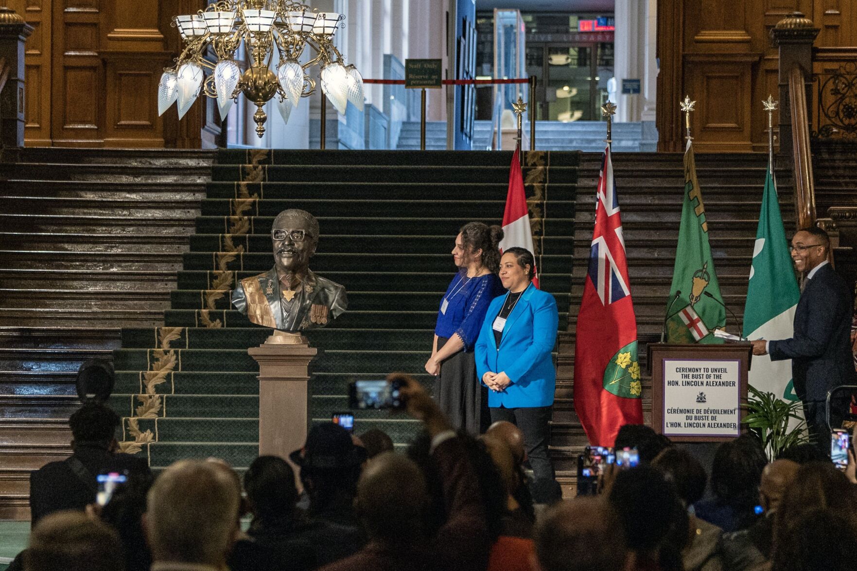 Bust of Lincoln Alexander unveiled at Queen’s Park