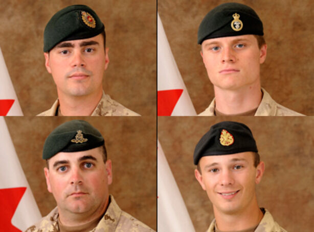 Names of four soldiers killed in Afghanistan released