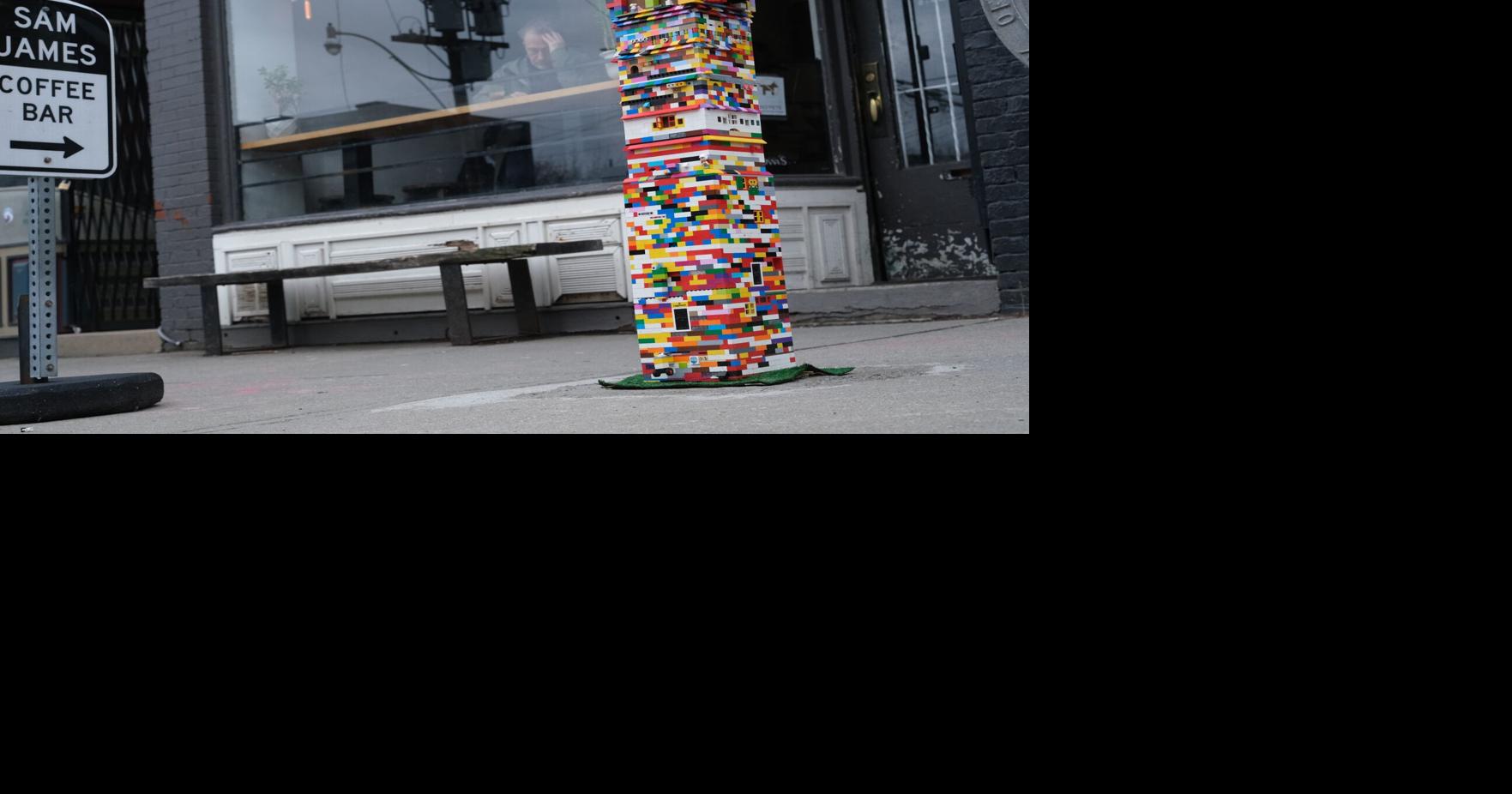 This Toronto pole was an eyesore. So they built a LEGO tower
