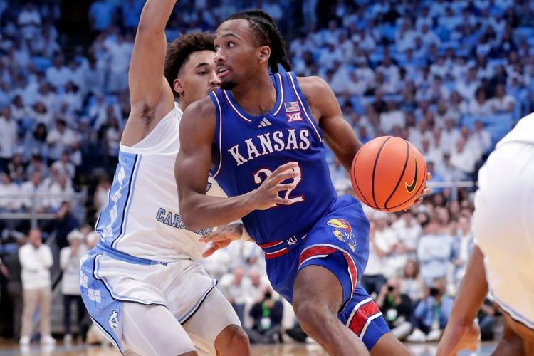 No. 21 Kansas' Darryn Peterson will miss his 7th straight game vs. No. 5 UConn with hamstring injury