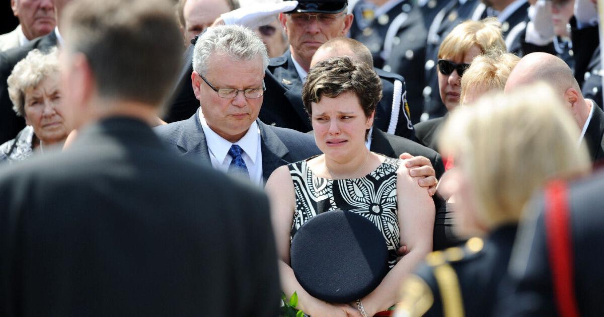 Policing family consoles widow, officer remembered as selfless hero