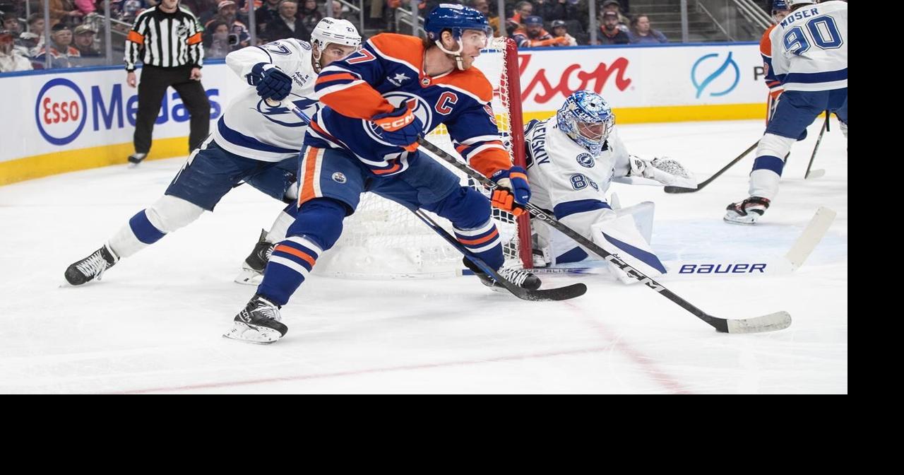 Draisaitl scores his 20th as Oilers edge Lightning 2-1