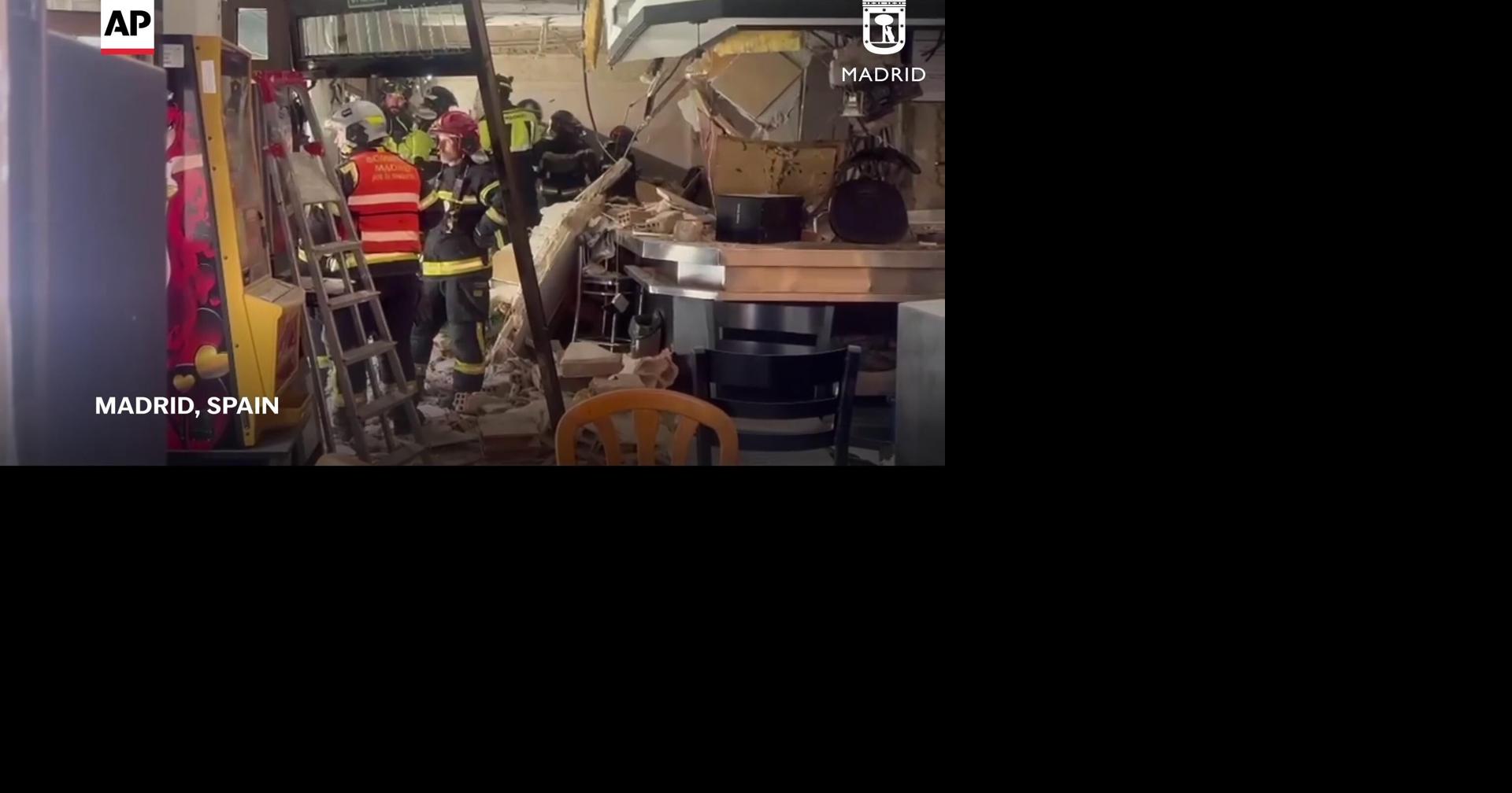 Explosion in Madrid from suspected gas leak injures 25