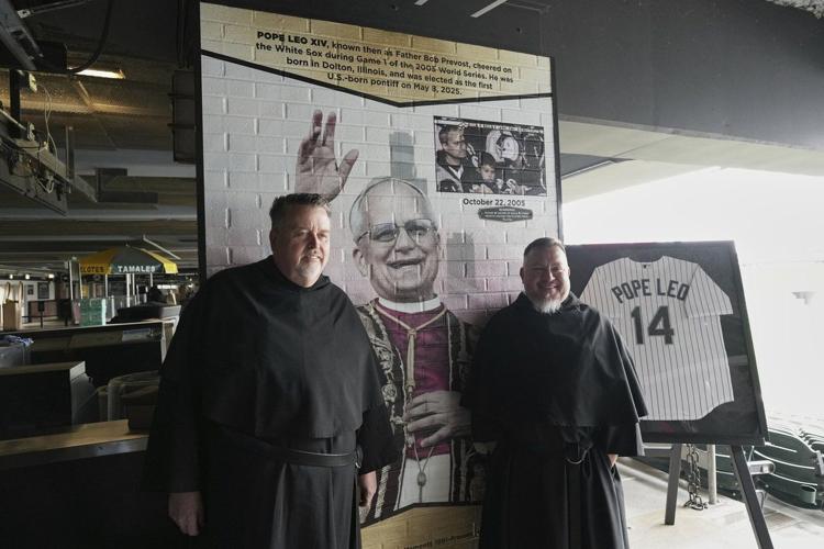 White Sox unveil a graphic installation honoring Pope Leo XIV and his ...