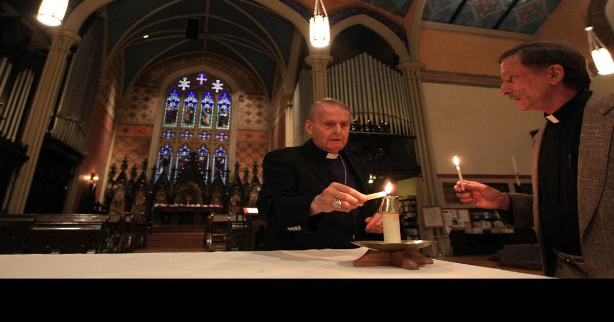 Toronto gay priest James Ferry and former Anglican archbishop Terence ...