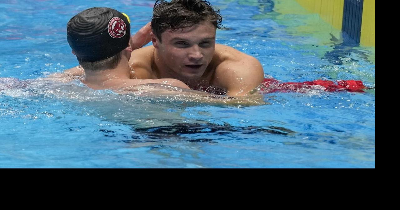 Luke Whitlock delivers on Olympic dream by teaming up with Bobby Finke ...