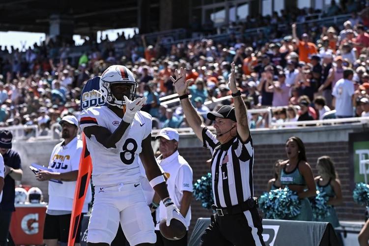 Xavier Brown leads way with 171 yards, Virginia runs over Coastal ...