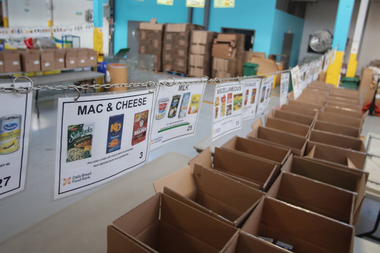 The food bank is the grocery store for this 7-year-old