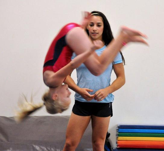 Gymnasts flip for Olympic gold medalist Aly Raisman at Plainville ...