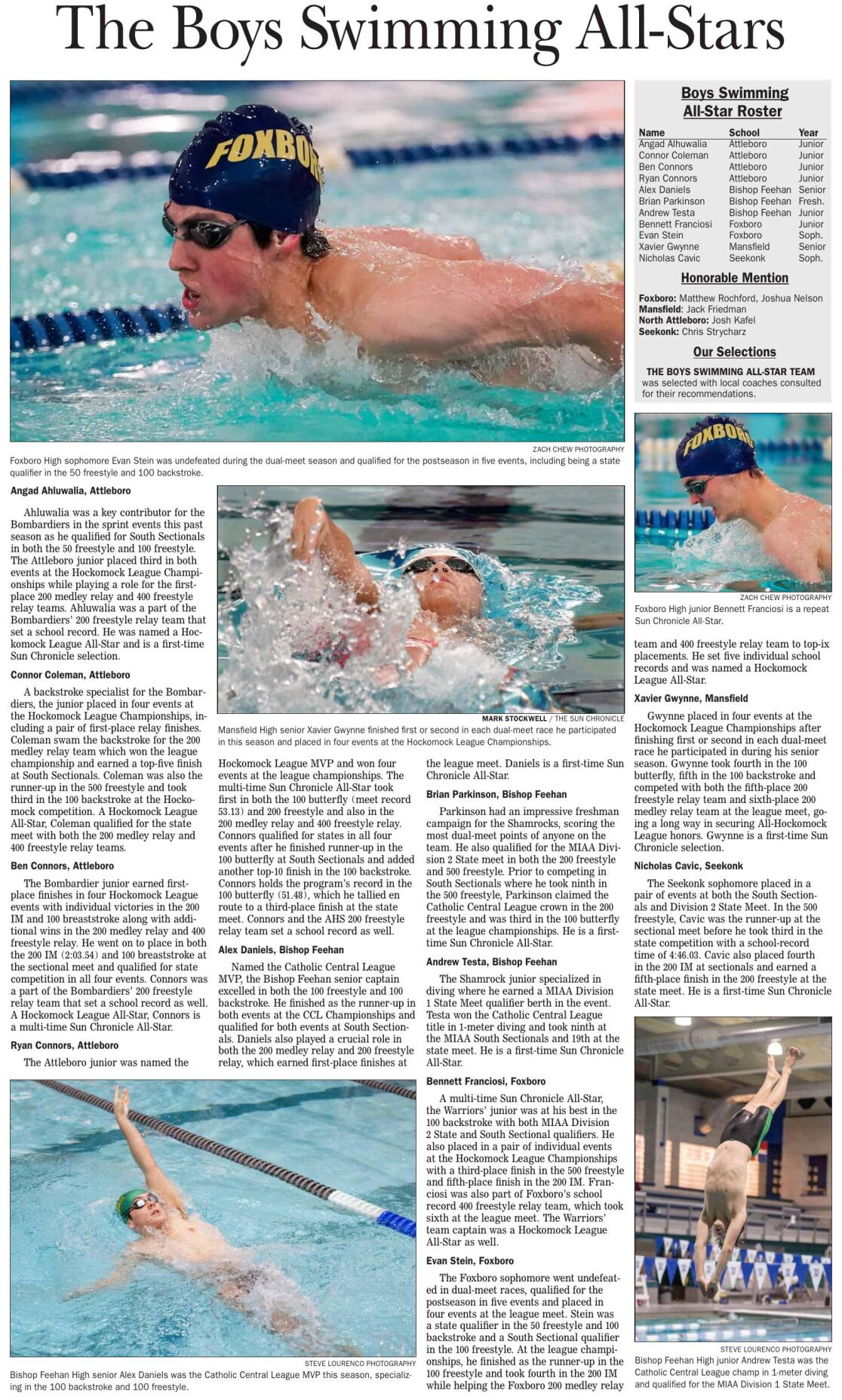 The Sun Chronicle 2022-23 Boys Swimming All-Stars | | thesunchronicle.com