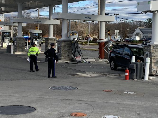 Car hits two pumps at Attleboro gas station after driver suffers ...