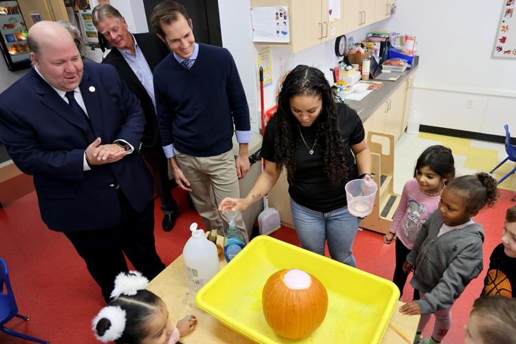 Auchincloss takes a STEM tour of Robbins Children's Programs in ...