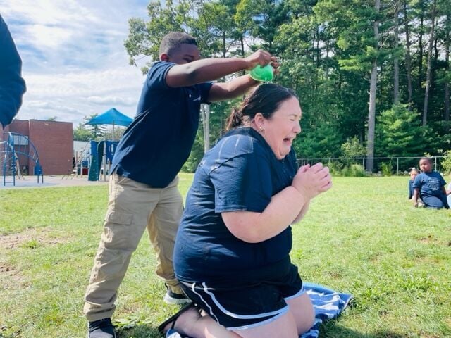 Foxboro Regional Charter School students get a chance to soak their ...