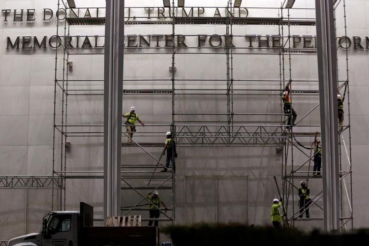 Trump's name is gone from the Kennedy Center's facade, according to a ...