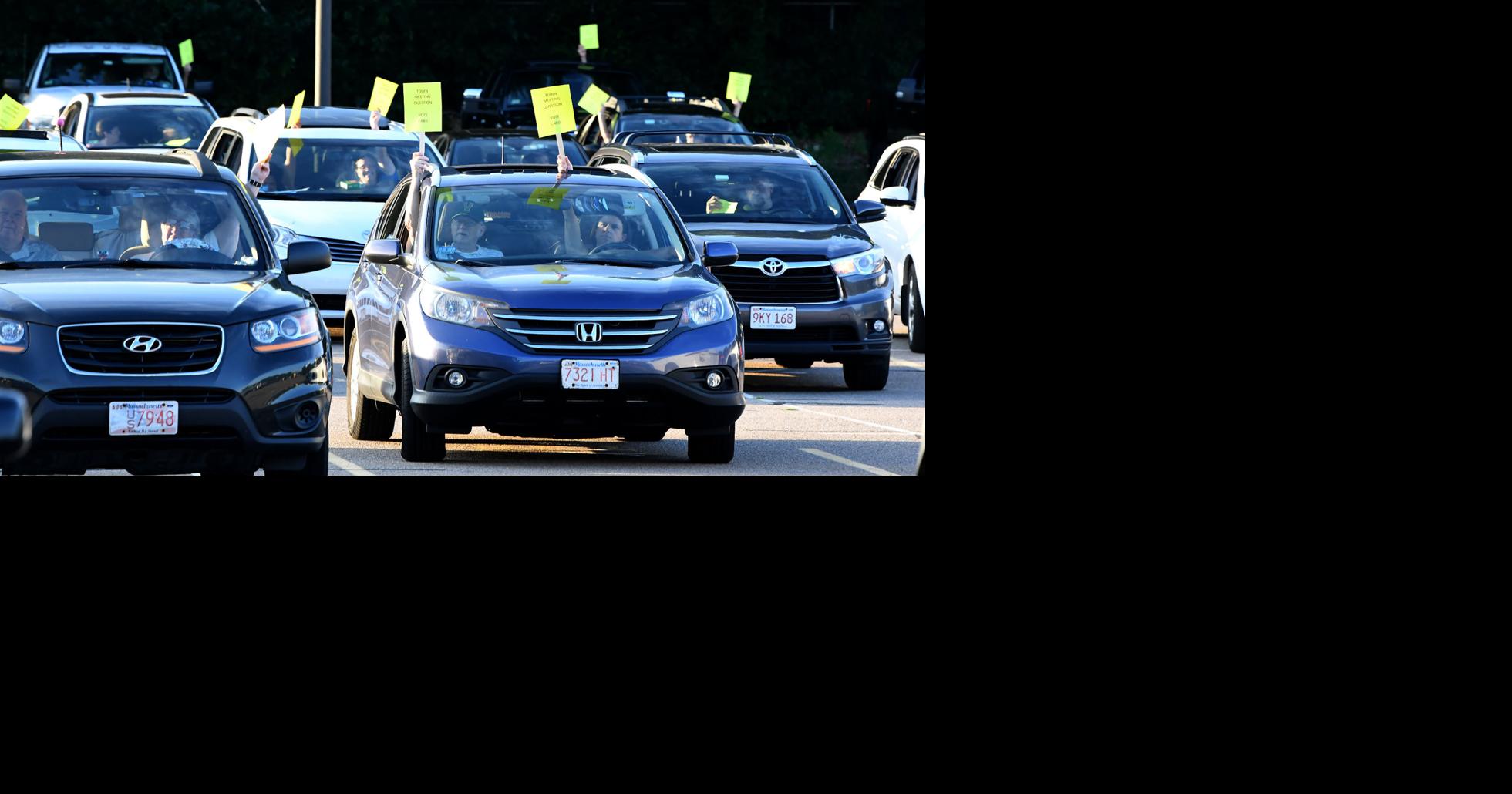 Plainville voting drive-in style at Saturday town meeting | Coronavirus ...