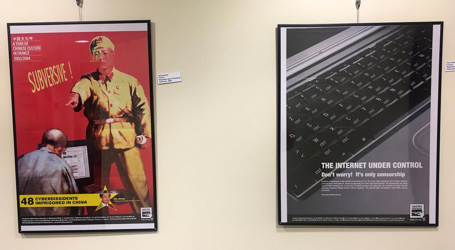 Press freedom art exhibit partially restored at library | Local News ...