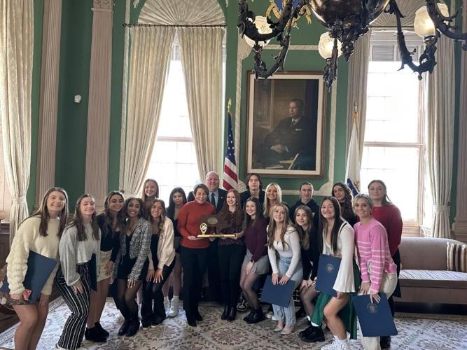 Foxboro cheerleaders honored at State House | Sports | thesunchronicle.com