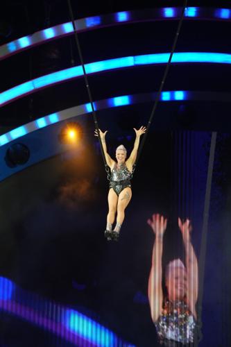 Concert review: Pink soars at Gillette -- musically and literally ...